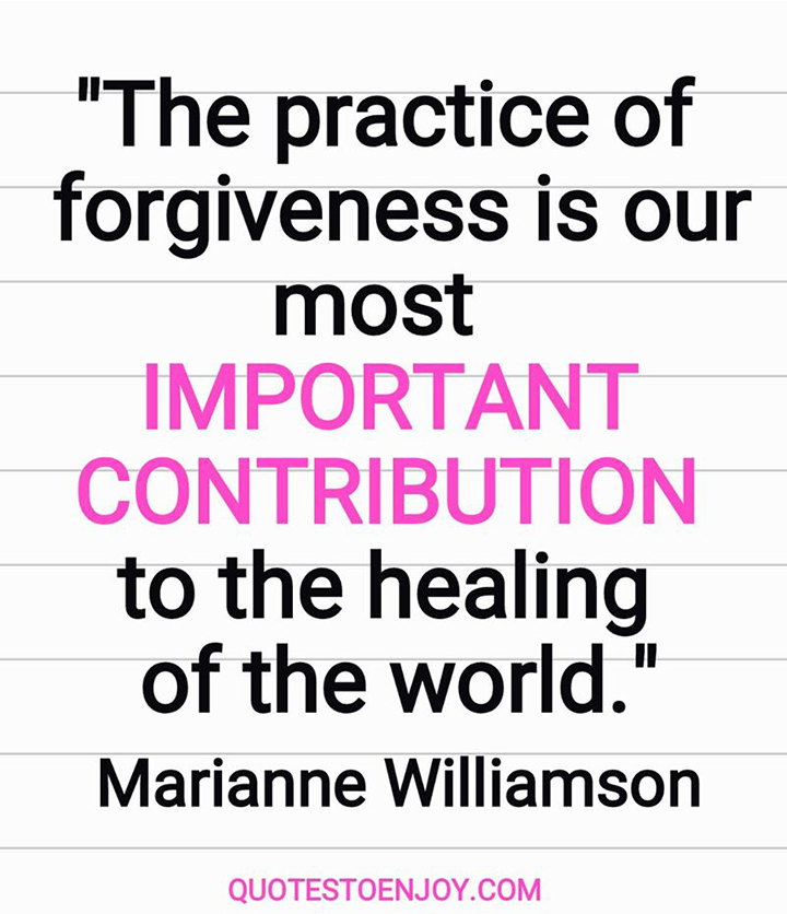 The practice of forgiveness is our most important ... - Marianne Williamson