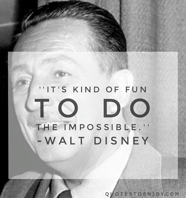 It's kind of fun to do the impossible. - Walt Disney